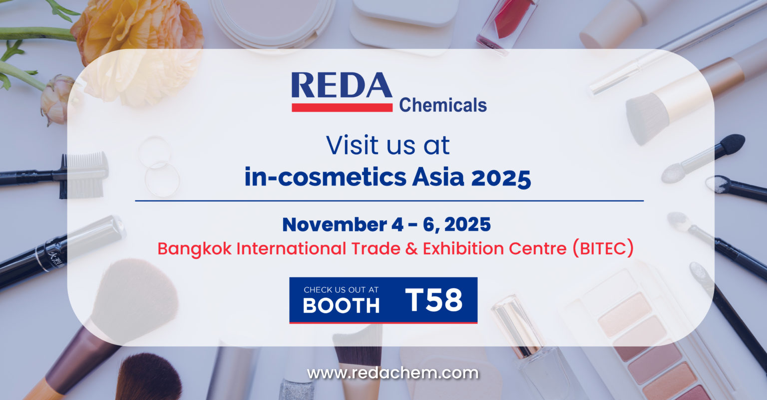 REDA Chemicals at in-cosmetics Asia 2025 - REDA Chemicals