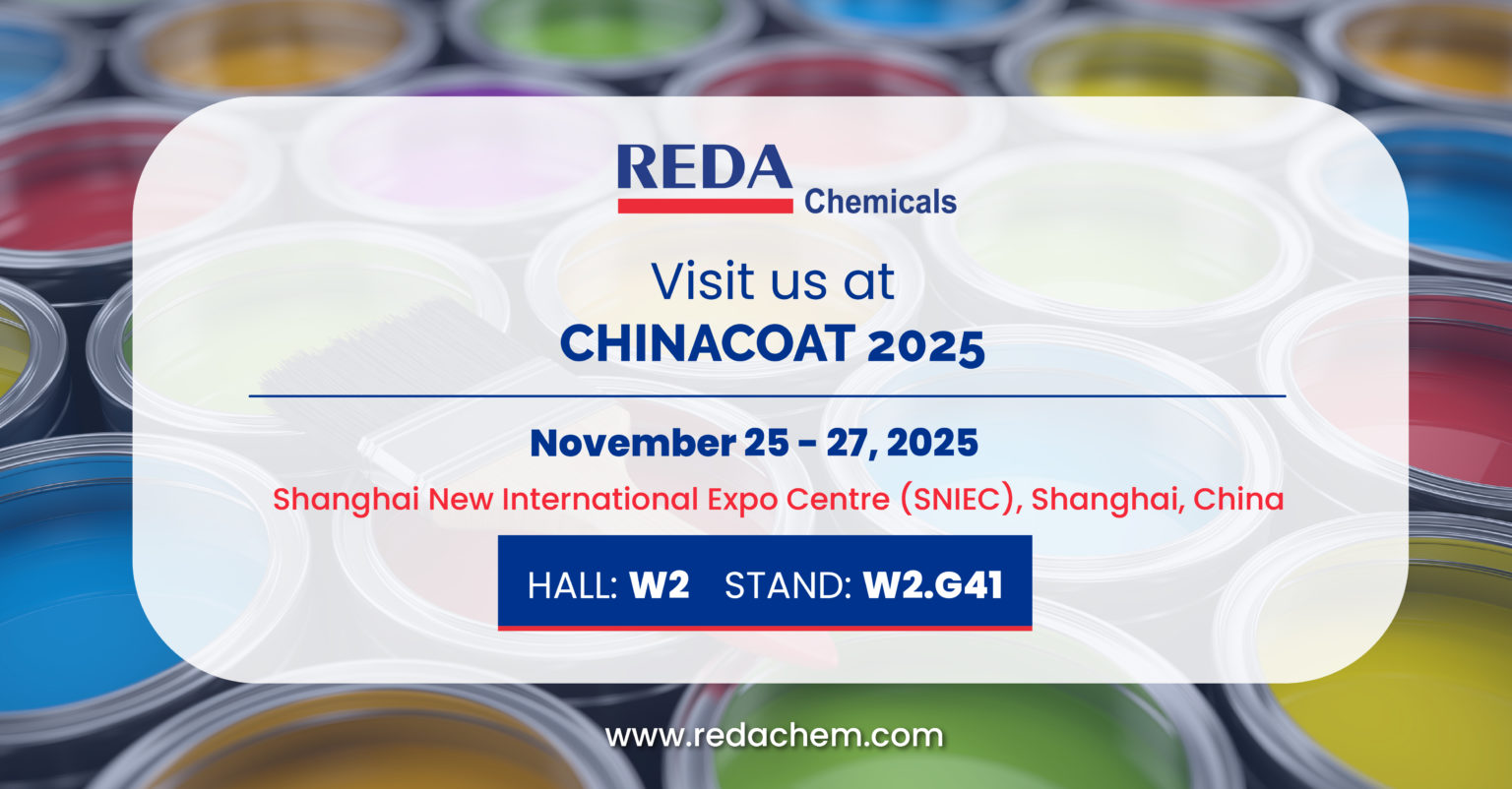 REDA at CHINACOAT 2025 | Hall W2, Stand W2.G41 – REDA Chemicals